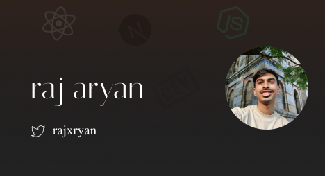 Raj Aryan Vishwakarma | Developer Enthusiast